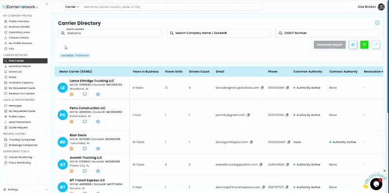 Find the Best Carriers with AI-Powered Features | Carrier Network